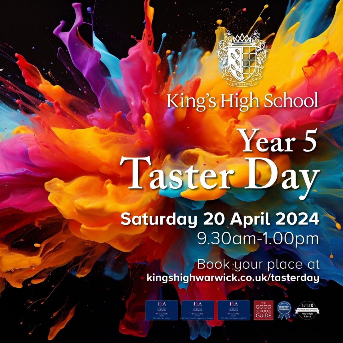 King's High Warwick - Year 5 Taster Day Saturday 20 April 2024